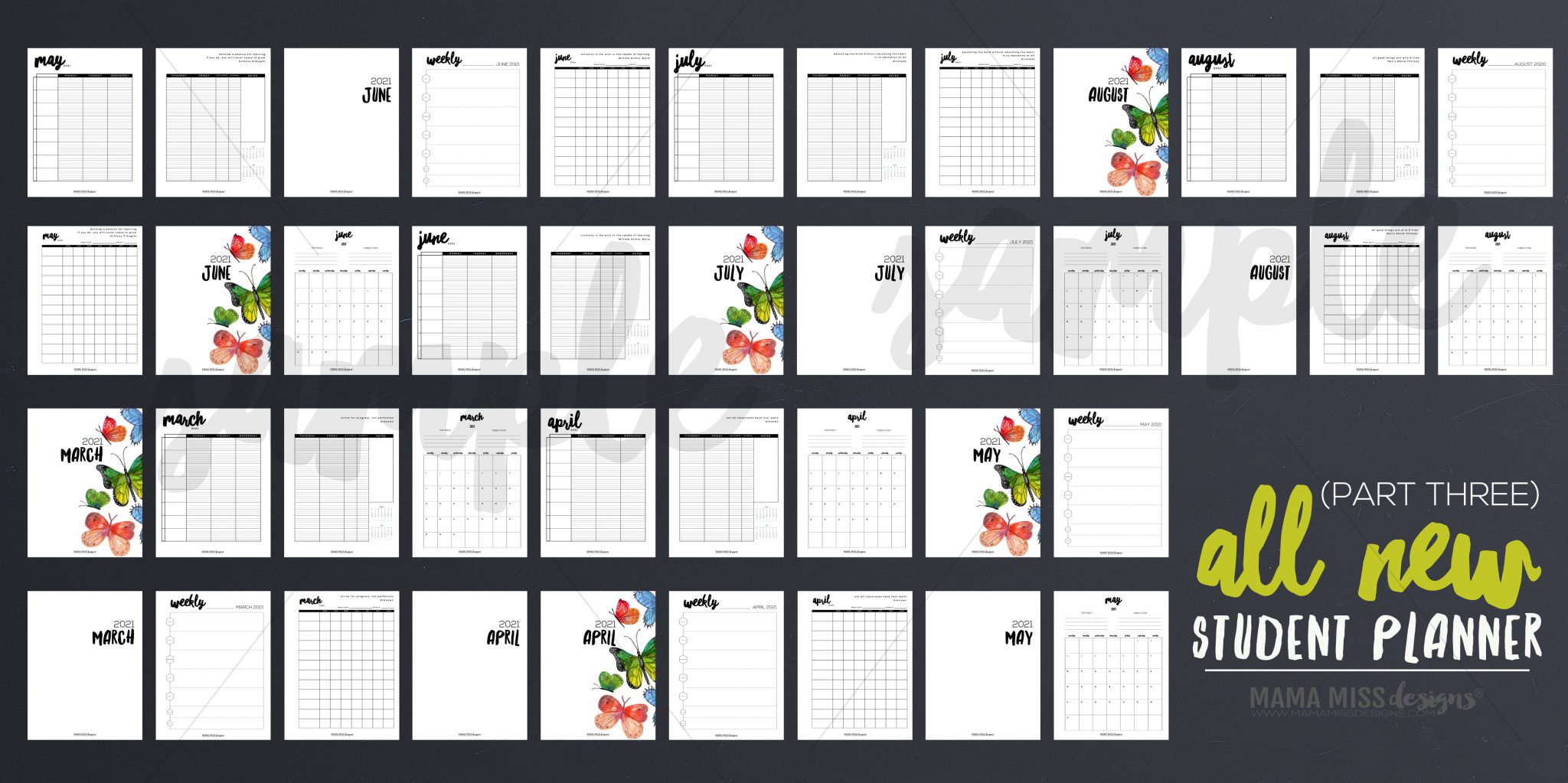 Shiny and new - the 2020/2021 Homeschool and Student Planner - Mama Miss