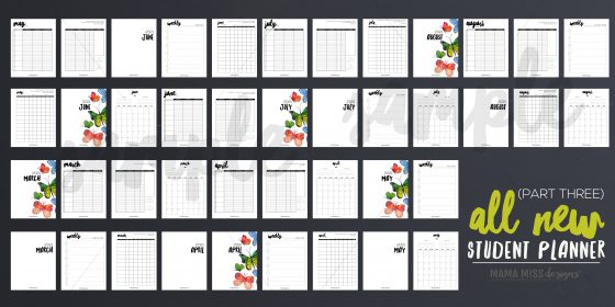 Shiny and new - the 2020/2021 Homeschool and Student Planner - Mama Miss
