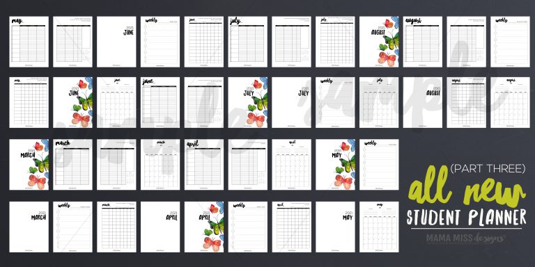 Shiny and new - the 2020/2021 Homeschool and Student Planner - Mama Miss