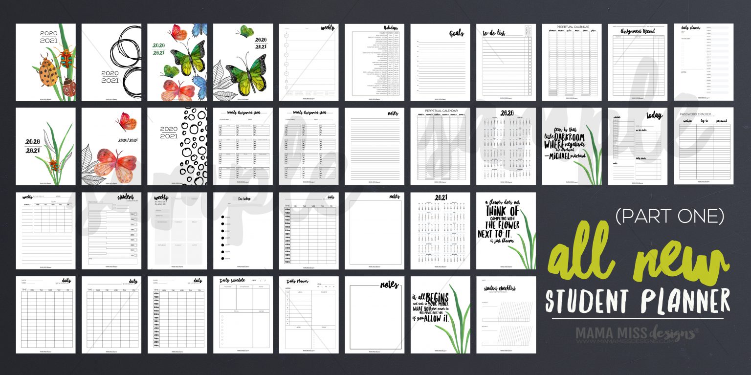 Shiny and new - the 2020/2021 Homeschool and Student Planner - Mama Miss