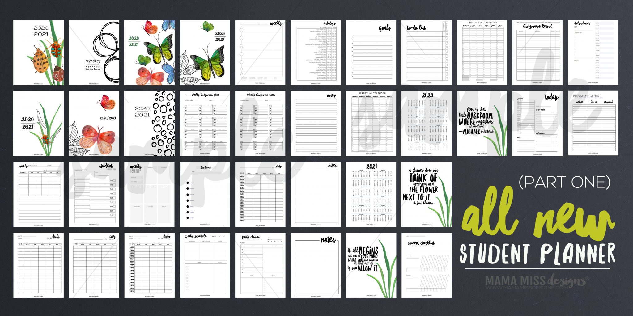 Shiny and new - the 2020/2021 Homeschool and Student Planner - Mama Miss