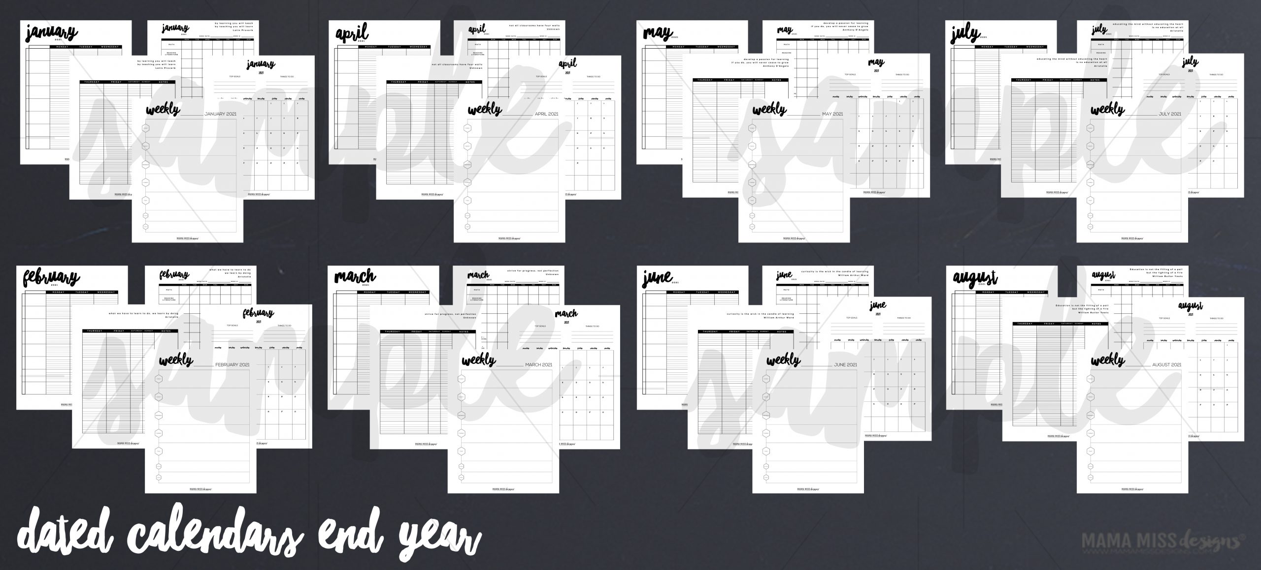 Shiny and new - the 2020/2021 Homeschool and Student Planner - Mama Miss