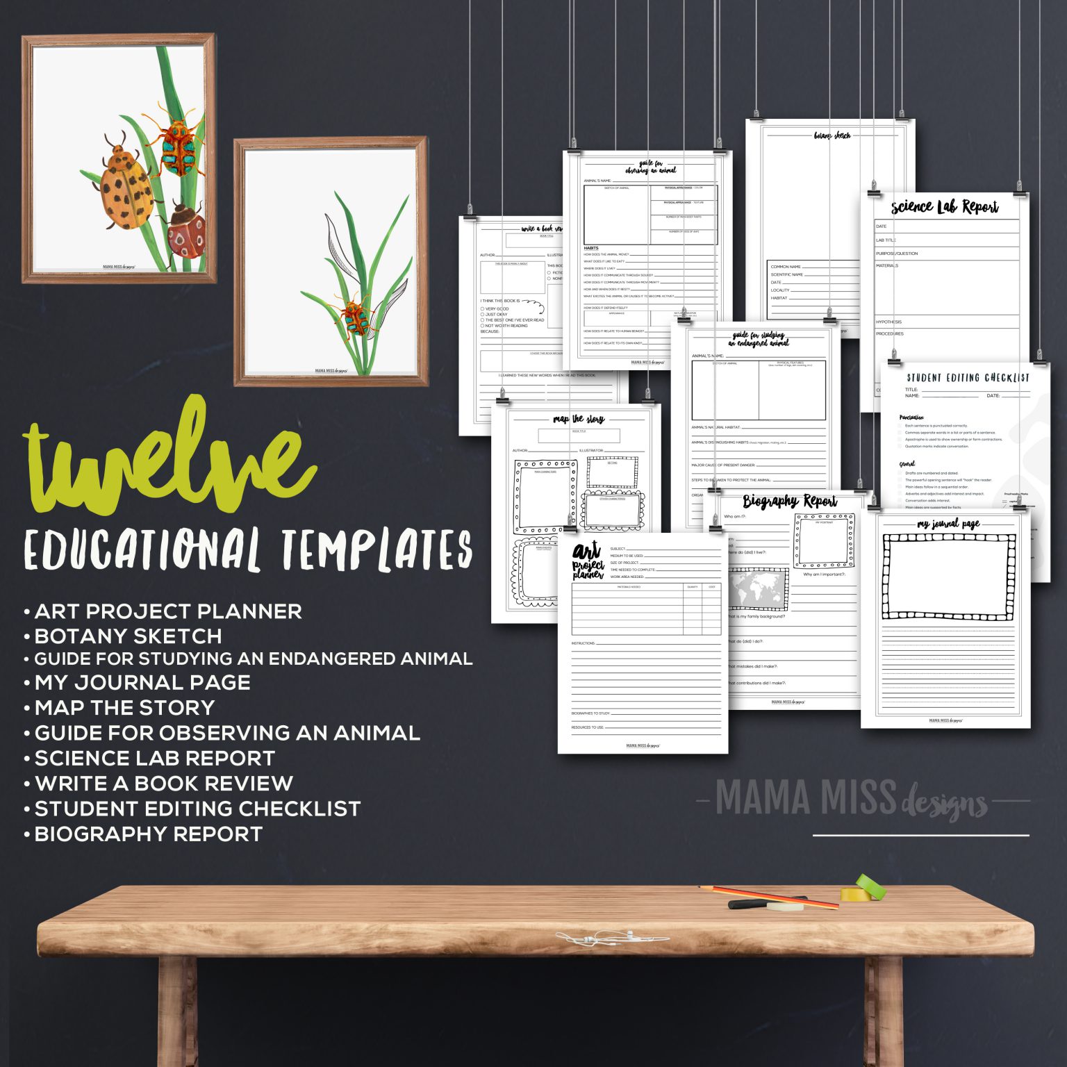 Printable Educational Bundle - Mama Miss