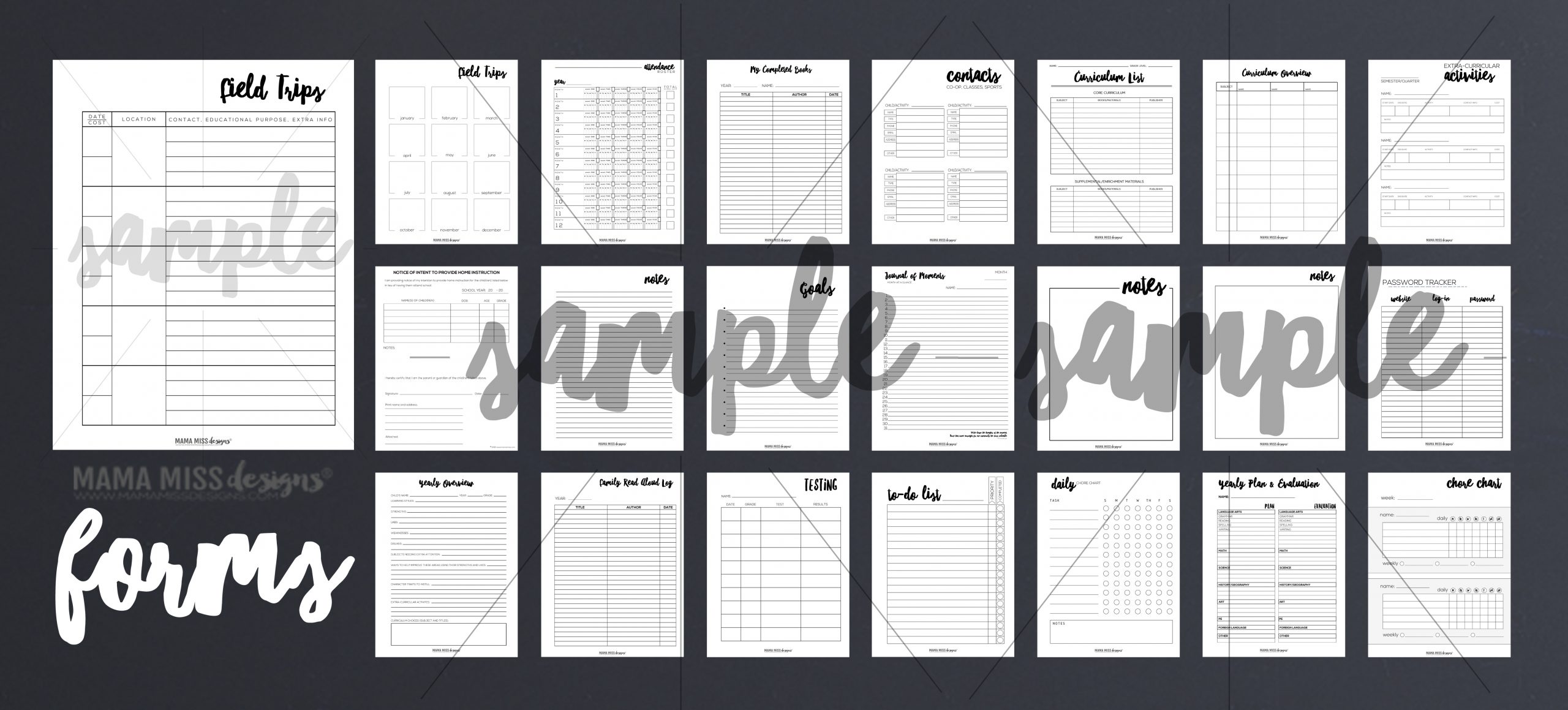 Shiny and new - the 2020/2021 Homeschool and Student Planner - Mama Miss